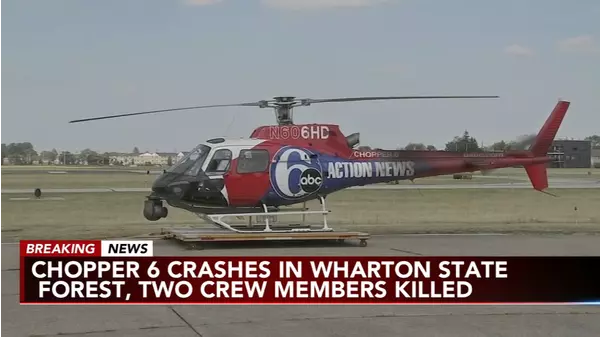 Action News Chopper 6 crashes in Wharton State Forest, 2 crew members ...