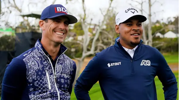 Billy Horschel and Marcus Byrd play practice round together at Genesis ...