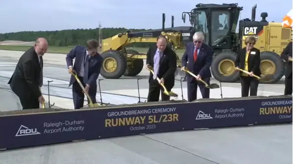 RDU breaking ground on new runway - WTVD ABC11 24/7 Streaming Channel ...