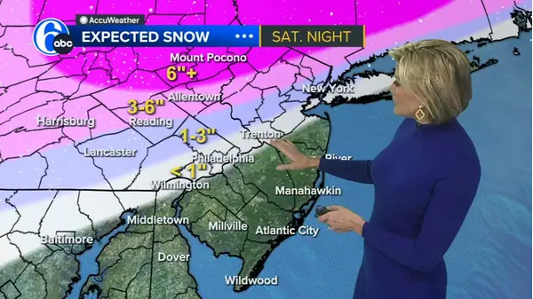 AccuWeather Alert: Tracking snow and rain from winter storm - 6abc ...