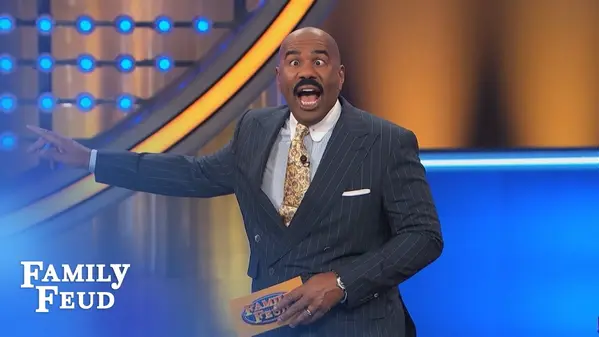 Steve's keeping HIS EYES on you! | Family Feud - Family Feud | Xumo Play