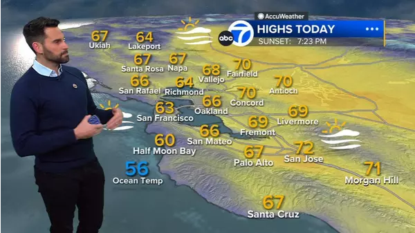 AccuWeather Forecast: Wet conditions return tomorrow - ABC7 Bay Area ...