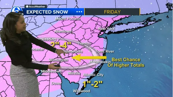 AccuWeather Alert: Accumulating Snow Friday - 6abc Philadelphia | Xumo Play