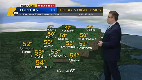 First Alert Forecast Crisp Cold Weekend Wtvd Abc11 24 7 Streaming