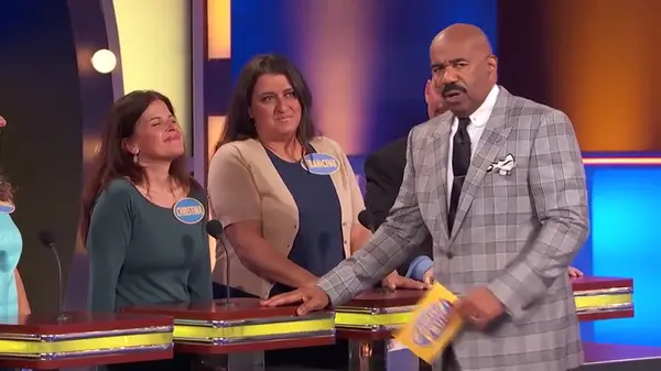 Ouch! Imagine falling off this seat! | Family Feud - Family Feud | Xumo ...
