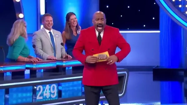 Already up there! Steve Harvey goes into roast mode! - Family Feud | Xumo Play