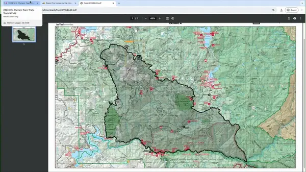Basin Fire forces partial closure of Sierra National Forest - KFSN ...