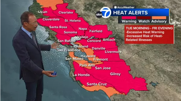 AccuWeather Forecast: Heatwave starts tomorrow - ABC7 Bay Area | Xumo Play