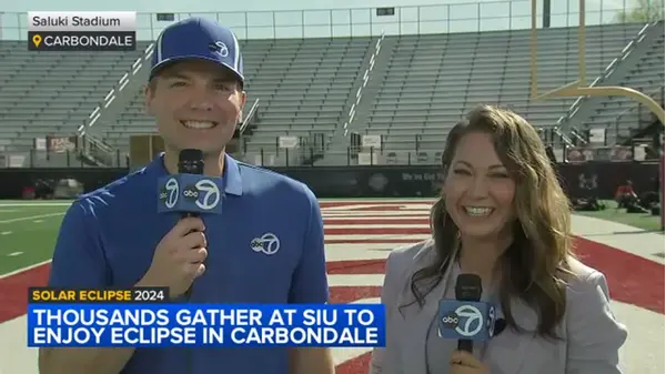 Larry Mowry, Ginger Zee downstate for solar eclipse - ABC7 Chicago ...