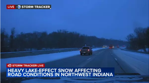 Heavy lake-effect snow impacts NW Indiana - ABC7 Chicago | Xumo Play