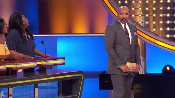 Steve Harvey is scared! | Family Feud - Family Feud | Xumo Play