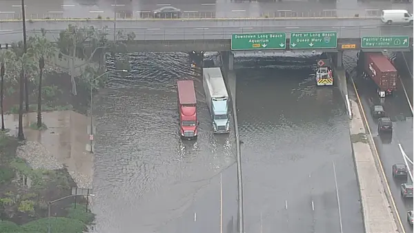 Major flooding reported near 710 Freeway in Long Beach - ABC7 Los ...