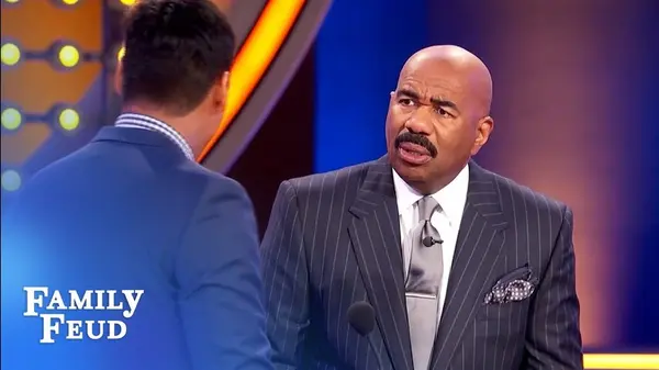 OMG. BRUTAL answer! Steve Harvey is SHOCKED! | Family Feud - Family ...